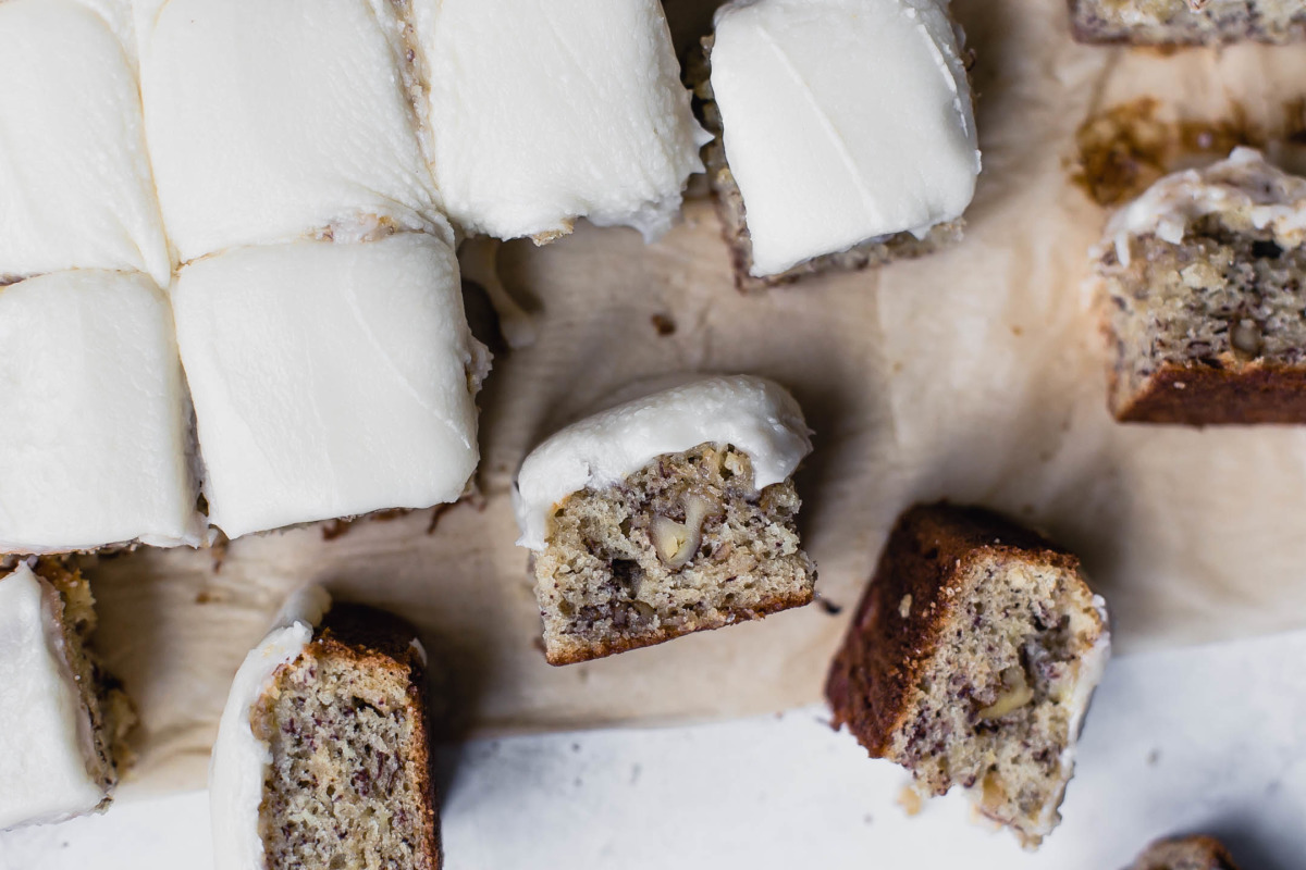 Banana Bread Brownies Recipe Food